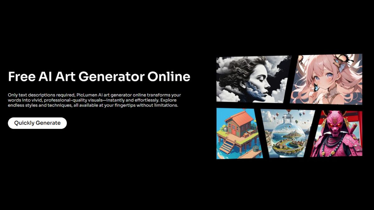 How to Create an Image from Text Using PicLumen’s Free AI Art Generator